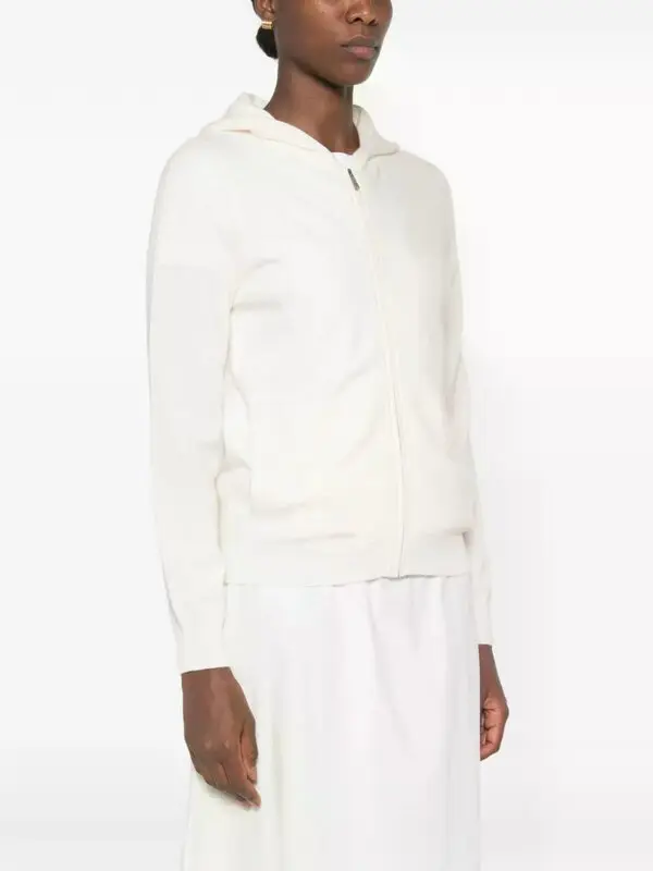 Eric Bompard Zip-up Knitted Hoodie