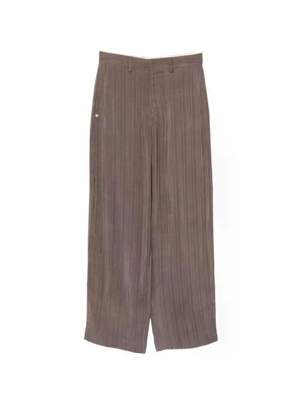 SAMUEL GUÌ YANG Button Straight-leg Trousers