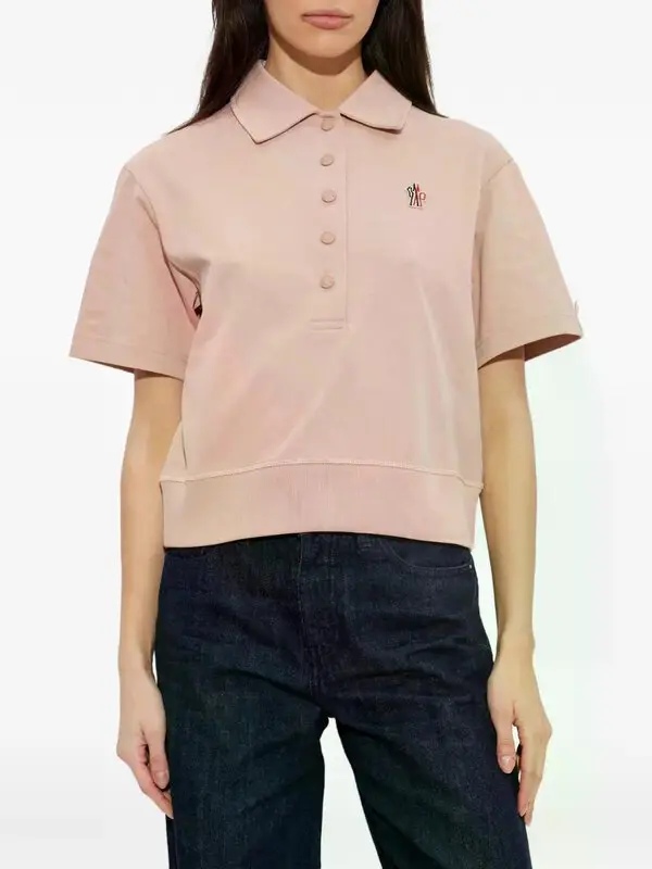 Moncler Logo Patch Polo Shirt - Neutrals