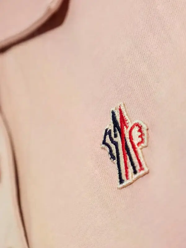 Moncler Logo Patch Polo Shirt - Neutrals