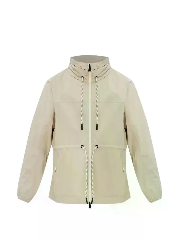 Moncler Day-damic Jacket With High Neck And Drawstring Detail - Neutrals