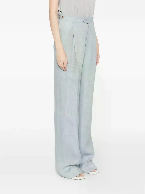 BERWICH Simona Pleated Trousers - Blue