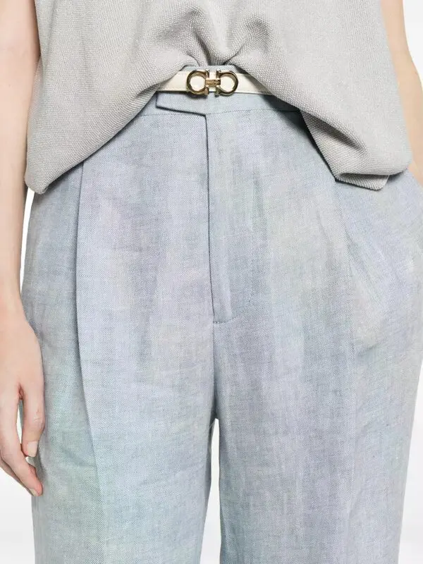 BERWICH Simona Pleated Trousers - Blue