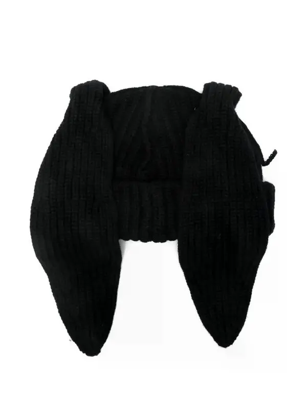CHARLES JEFFREY Ears Knitted Beanie Hat