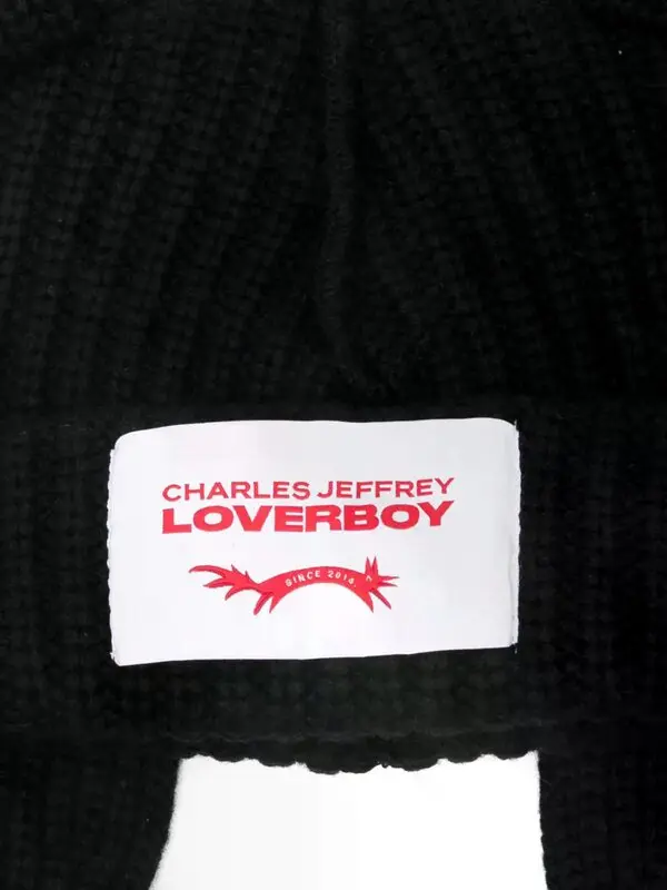 CHARLES JEFFREY Ears Knitted Beanie Hat