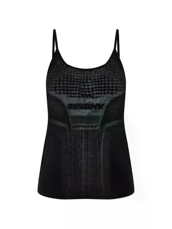 MISBHV Logo Detail Tank Top - Black