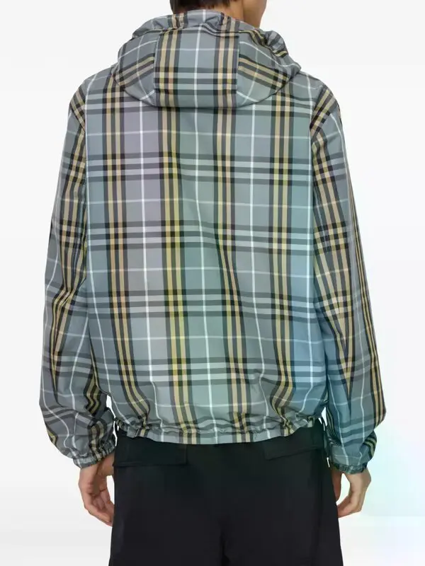 Burberry Reversible Check Hooded Jacket - Grey