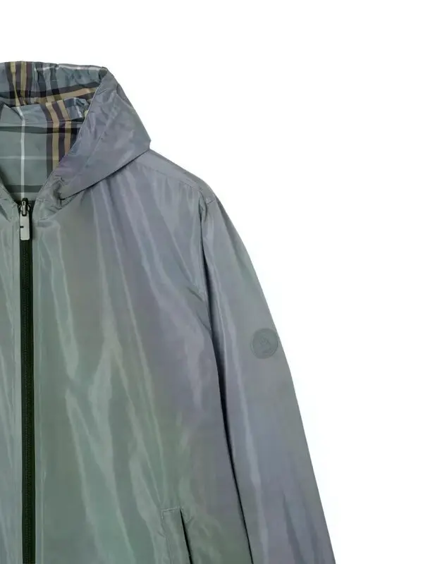 Burberry Reversible Check Hooded Jacket - Grey