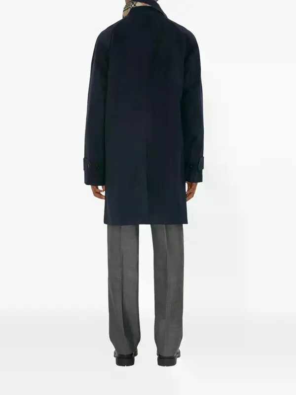Burberry Mid-length Technical Cashmere Car Coat With Chevron Lining