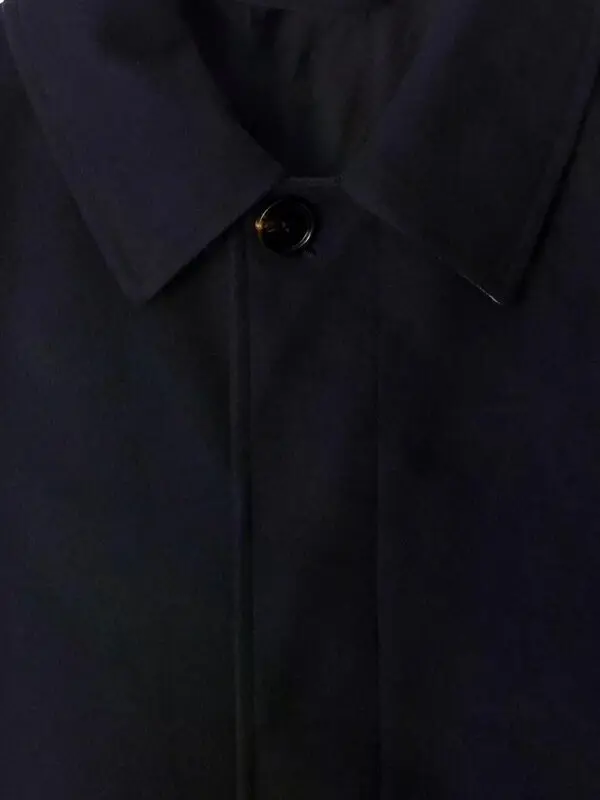 Burberry Mid-length Technical Cashmere Car Coat With Chevron Lining