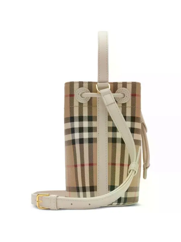 Burberry Mini Check Bucket Bag