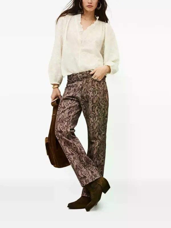 Ba&sh Tooty Paisley Print Jeans