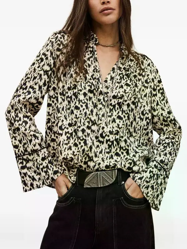 Ba&sh Pia Patterned Blouse