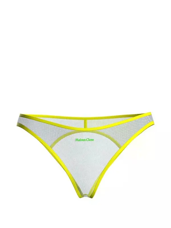 MAISON CLOSE Panorama Open-back Briefs - Neutrals