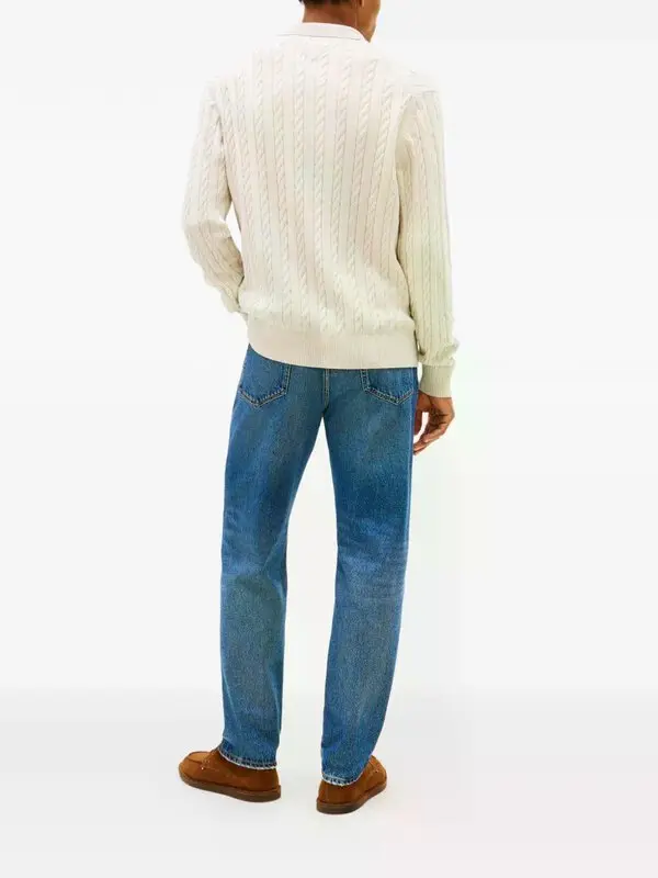 Tommy Hilfiger Cable Knit Polo Jumper