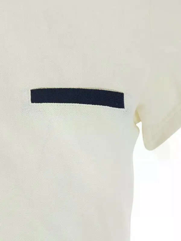 FRAME Cotton Crewneck T-shirt With Contrasting Trim