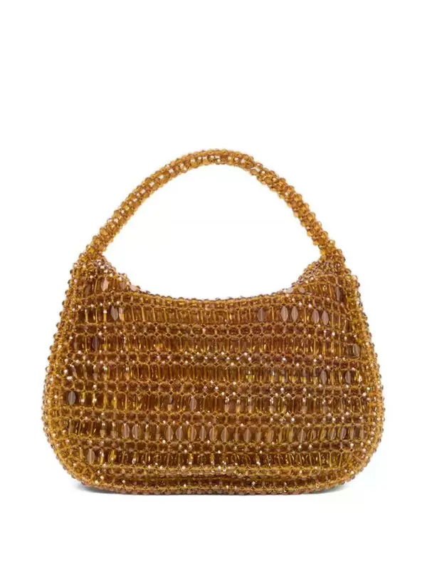 Etro Small Pony Bag With Embroidered Beads - Brown