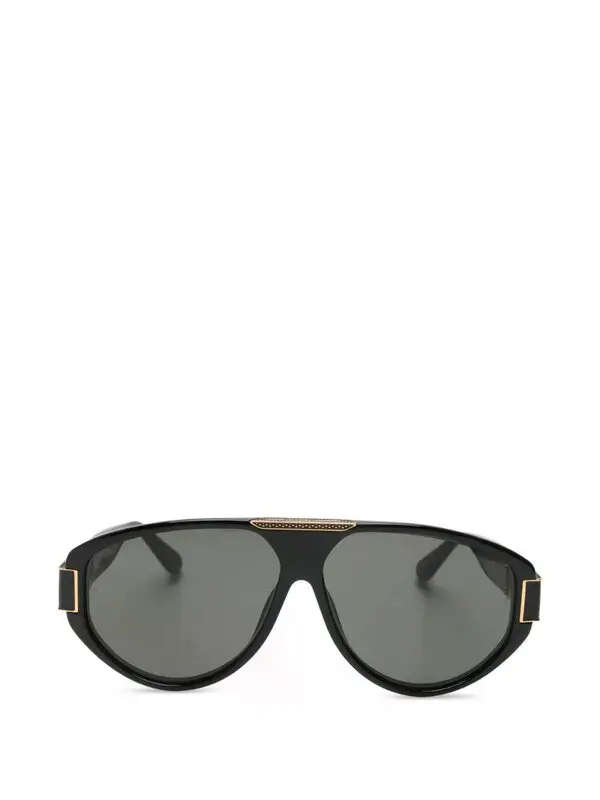 Linda Farrow Rowan Chain Detail Sunglasses - Black