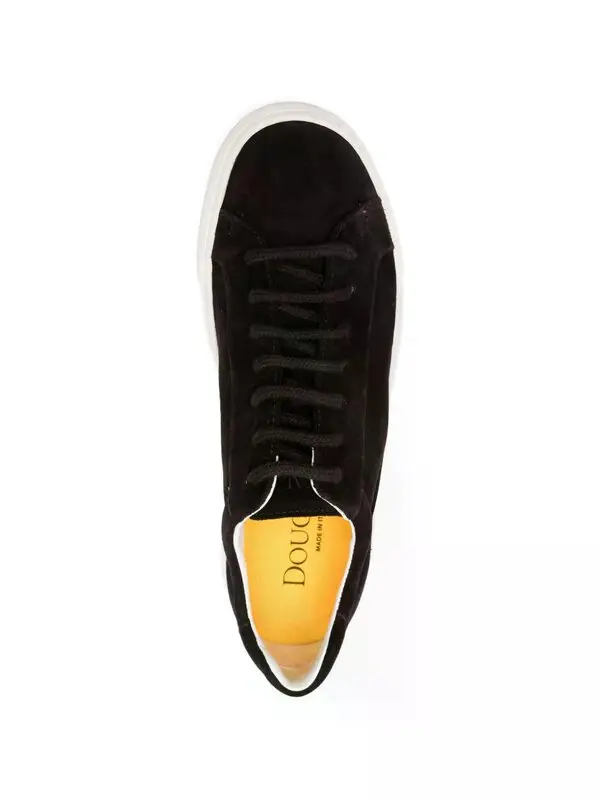 DOUCAL'S Suede Lace-up Sneakers - Brown