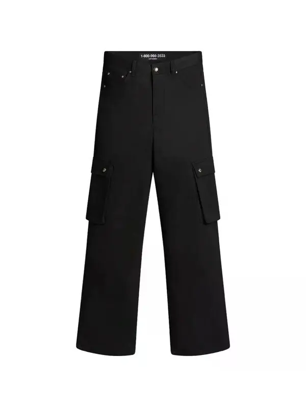 LOSTSHDWS Utility Cargo Pants With Belt Loops - Black