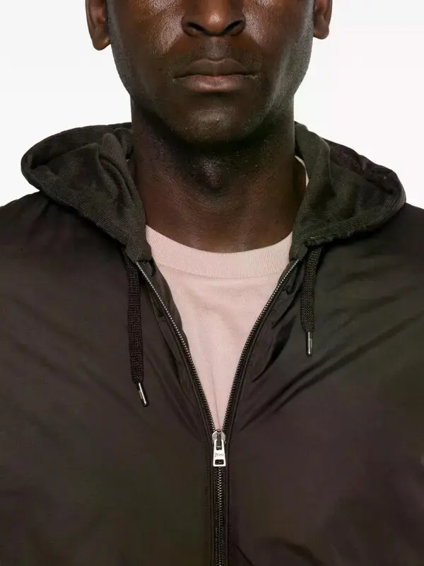 Herno Zip-up Hooded Jacket - Brown