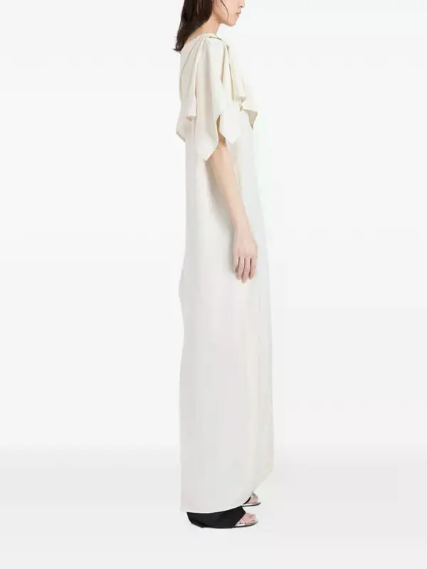 Proenza Schouler One-shoulder Draped Twill Top - Neutrals