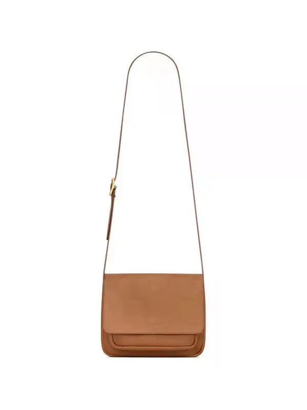 Saint Laurent Small Front-flap Shoulder Bag - Brown