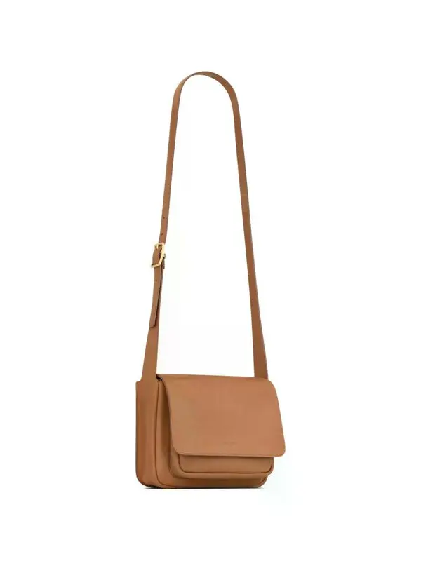 Saint Laurent Small Front-flap Shoulder Bag - Brown
