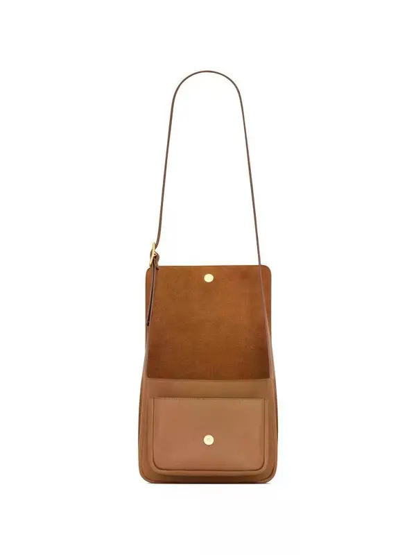 Saint Laurent Small Front-flap Shoulder Bag - Brown