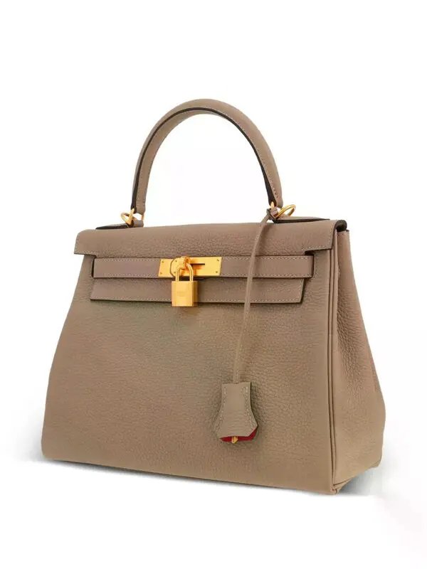 Hermès Kelly Top-handle Leather Handbag - Neutrals