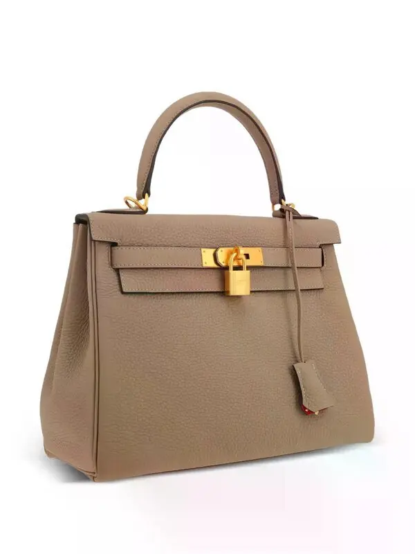 Hermès Kelly Top-handle Leather Handbag - Neutrals