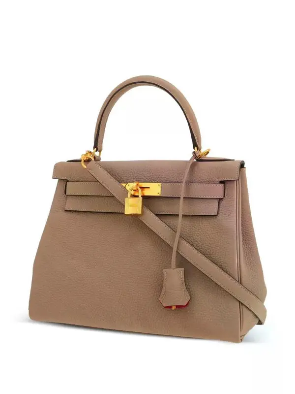 Hermès Kelly Top-handle Leather Handbag - Neutrals