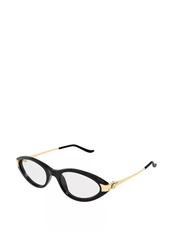 Cartier Oval Frame Eyeglasses - Black