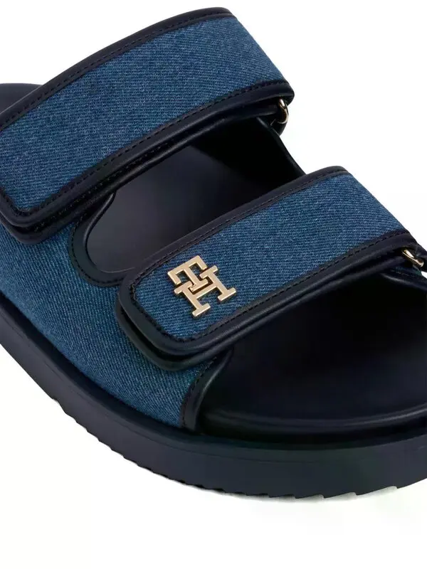 Tommy Hilfiger Adjustable Strap Logo Detail Sandals