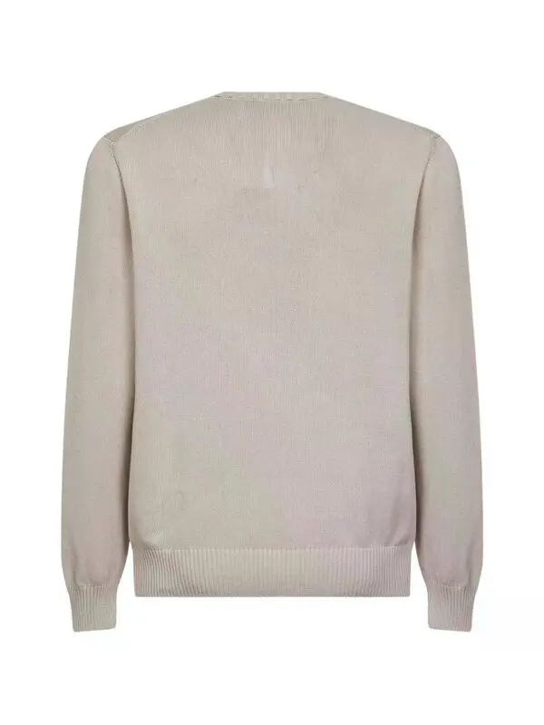 D4.0 Ribbed Crew-neck Sweater - Neutrals