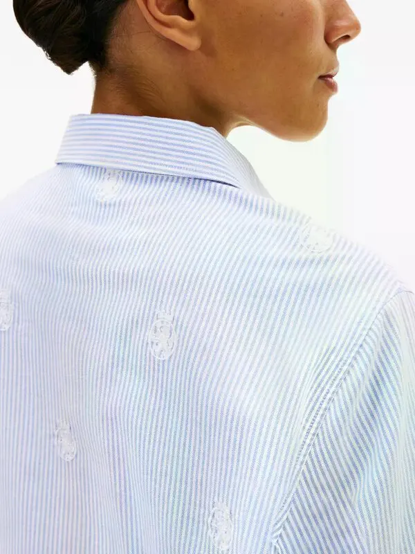 Tommy Hilfiger Striped Embroidered Shirt
