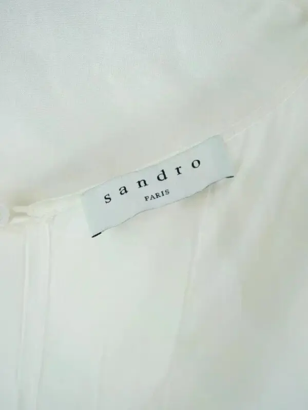 Sandro Long-sleeved Blouse With Gathered Detail