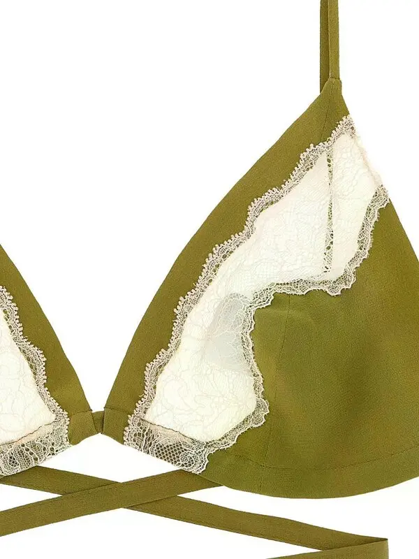 MAISON JEJIA Lace Insert Anna Triangle Bra