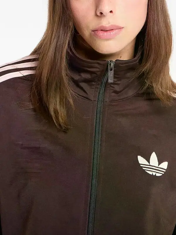 Adidas Striped Track Jacket - Brown