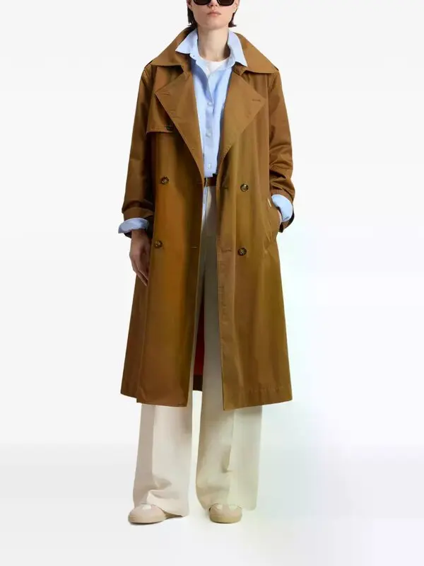 Woolrich Double-breasted Belted Trench Coat - Brown