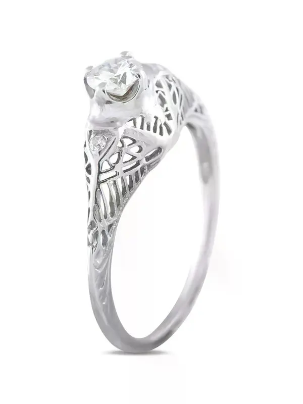 LB EXCLUSIVE 18k White Gold Diamond Ring - Silver