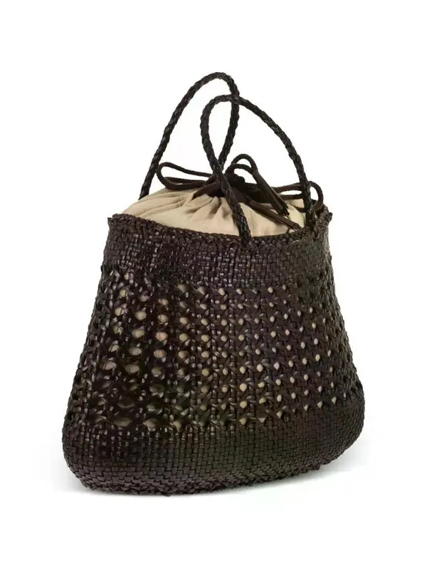 Dragon Diffusion Santa Cano Braided Tote Bag - Brown