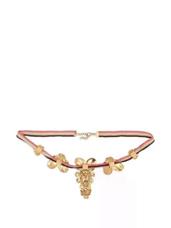 Missoni Floral Striped Necklace - Neutrals