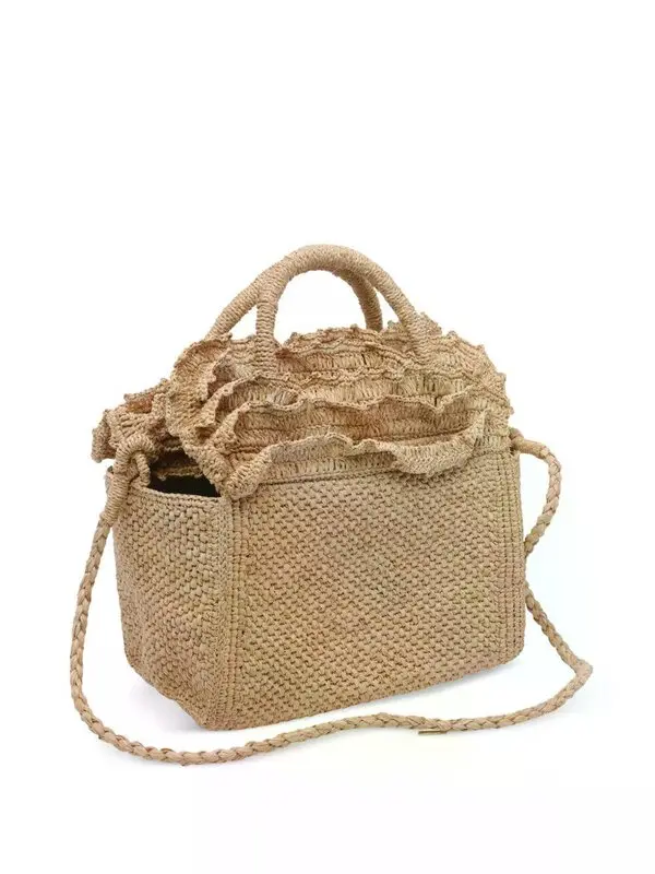 IBELIV Laguna Ruffled-trims Tote Bag