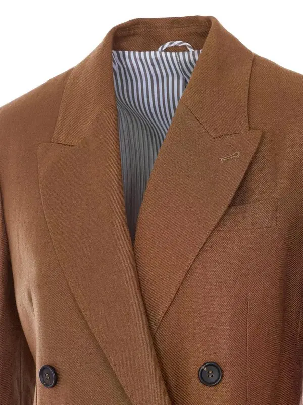 Brunello Cucinelli Double-breasted V-neck Jacket