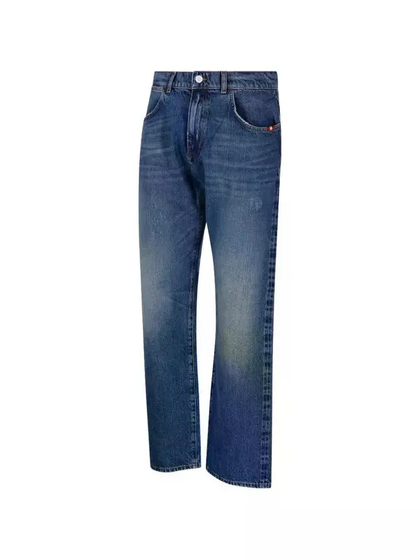 AMISH SUPPLIES Button-fastening Straight Leg Jeans