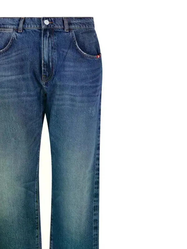AMISH SUPPLIES Button-fastening Straight Leg Jeans