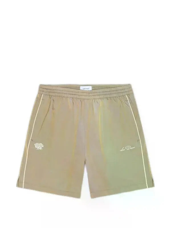 LES DEUX Embroidered Logo Shorts