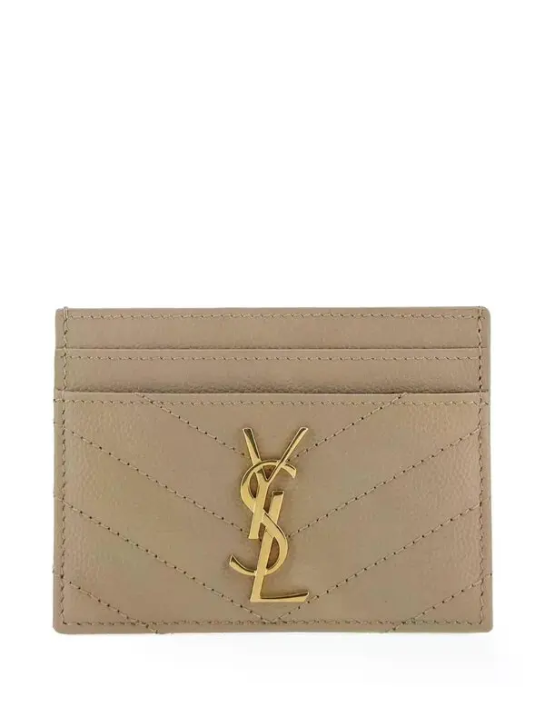 Saint Laurent Cassandre Leather Card Holder