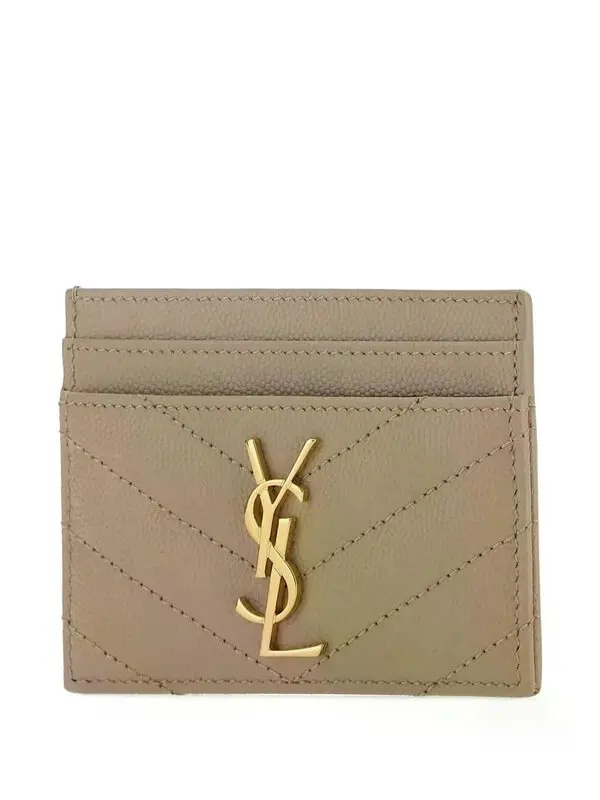Saint Laurent Cassandre Leather Card Holder